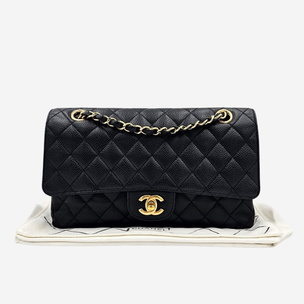 CAVIAR MEDIUM CLASSIC DOUBLE FLAP – We Do Vintage